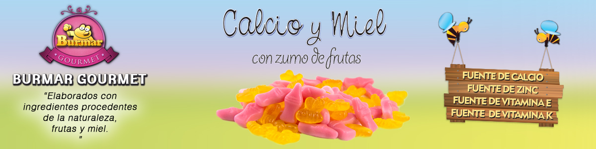 Golosinas BURMAR SWEETS. Golosina líquida, caramelos de gelatina...